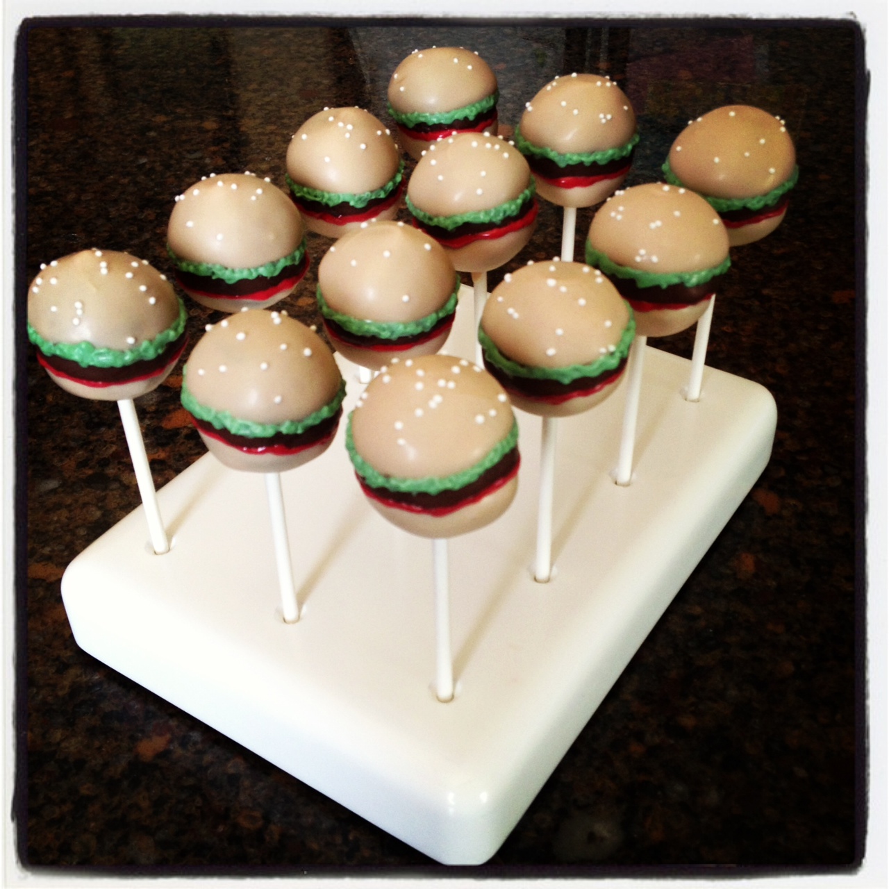 Hamburger Cake Pops HCP Hamburger Cake Pops HCP